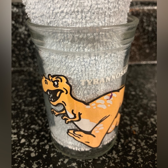 Dining | Vintage Welchs Jelly Jar Glass Tyrannosaurus Trex Dinosaurs ...